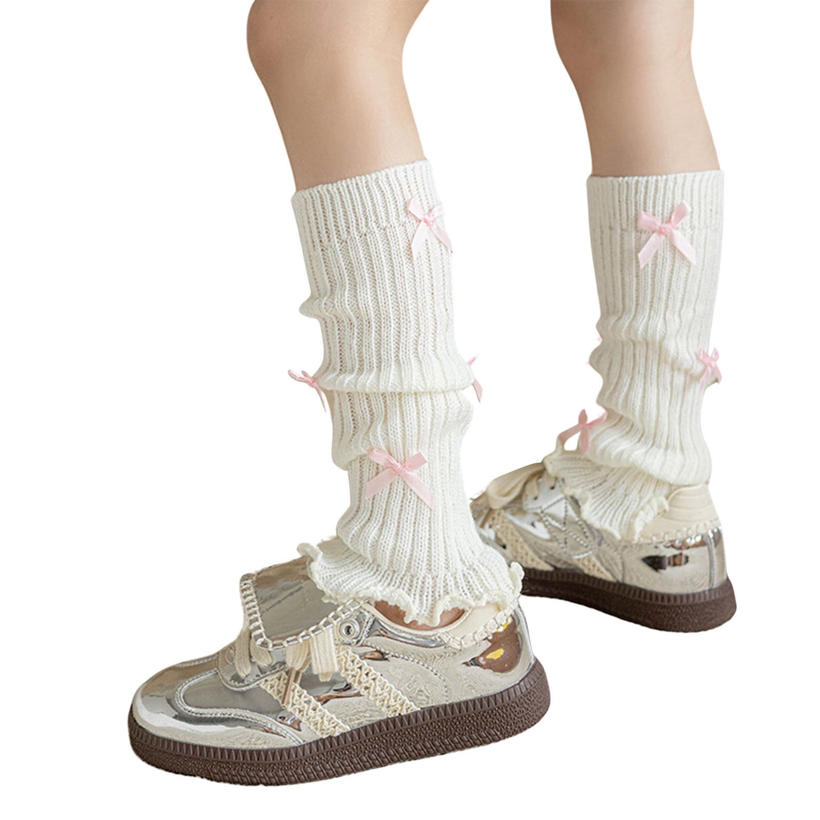 Toddler Socks Kids Leg Warmers Knitted Leg Warmers Loose Socks Knee ...