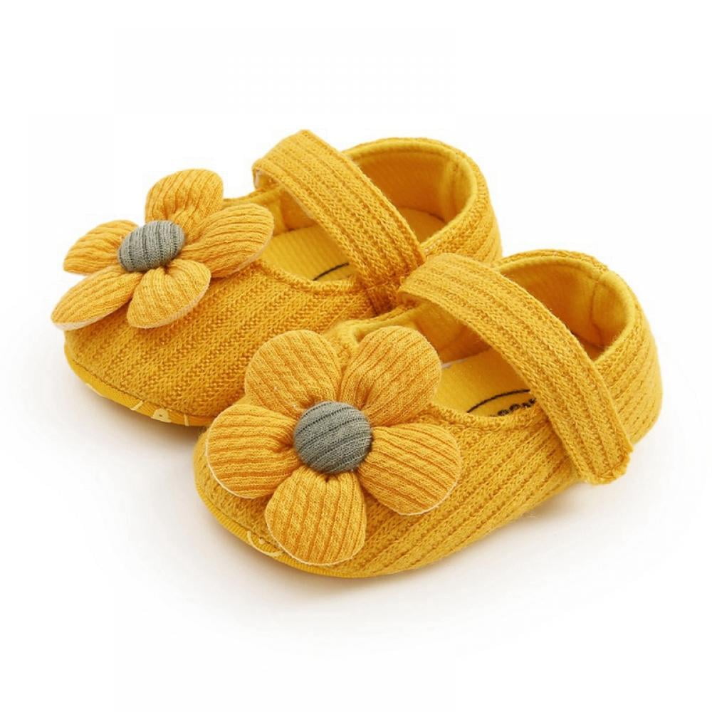 Toddler Squeaky Shoes Baby Boy Girl First-Walking Flower Sneakers ...