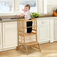 Toddler Standing Tower - Adjustable Height Toddler Kitchen Stool Helper ...