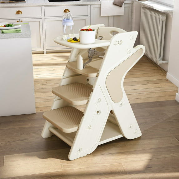 Toddler Standing Tower, Adjustable Height Toddler Step Stool with ...