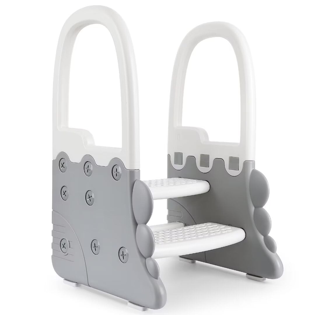 Toddler Step Stool for Bathroom Sink, 2 Step Stop for Kids with Handles ...