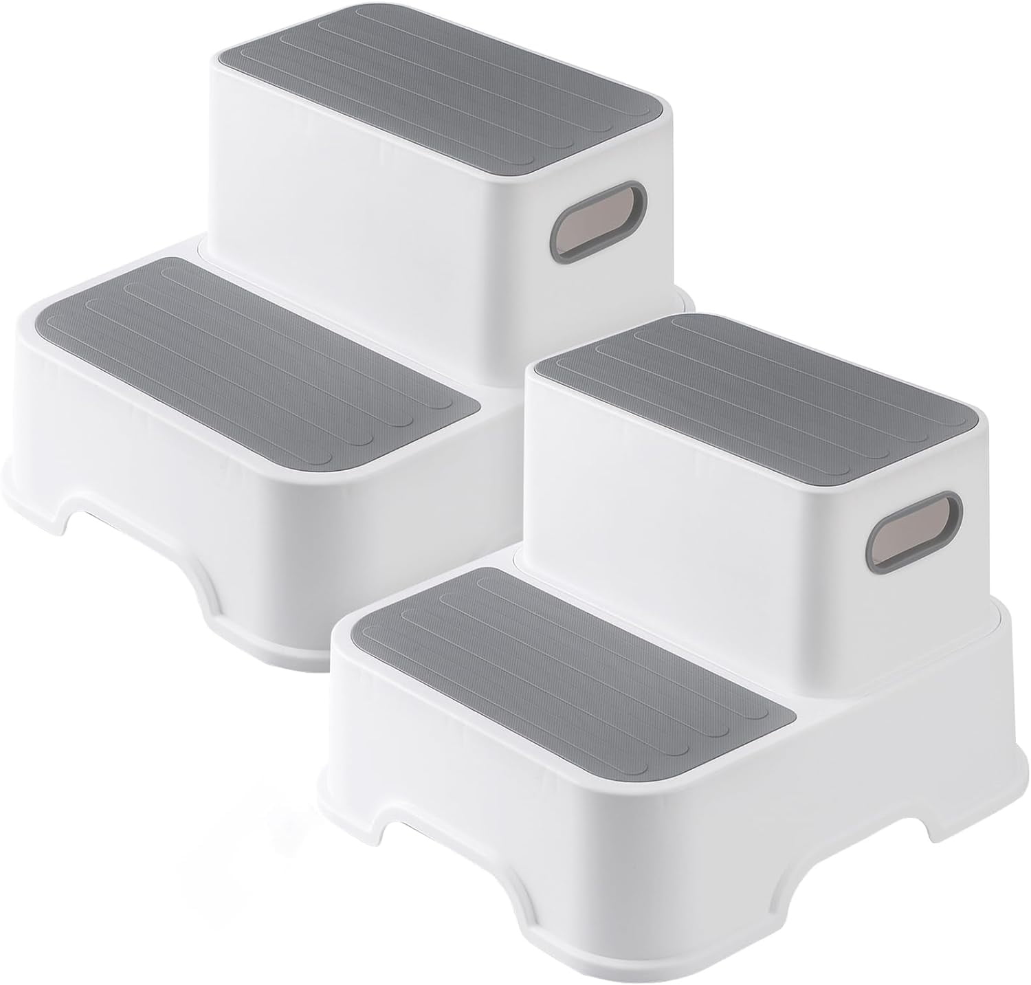 Toddler Step Stool for Bathroom Sink - 2 Step Stools for Kids, Non-Slip ...