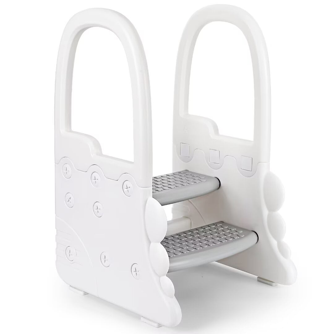 Toddler Step Stool for Bathroom Sink, 2 Step Stop for Kids with Handles ...