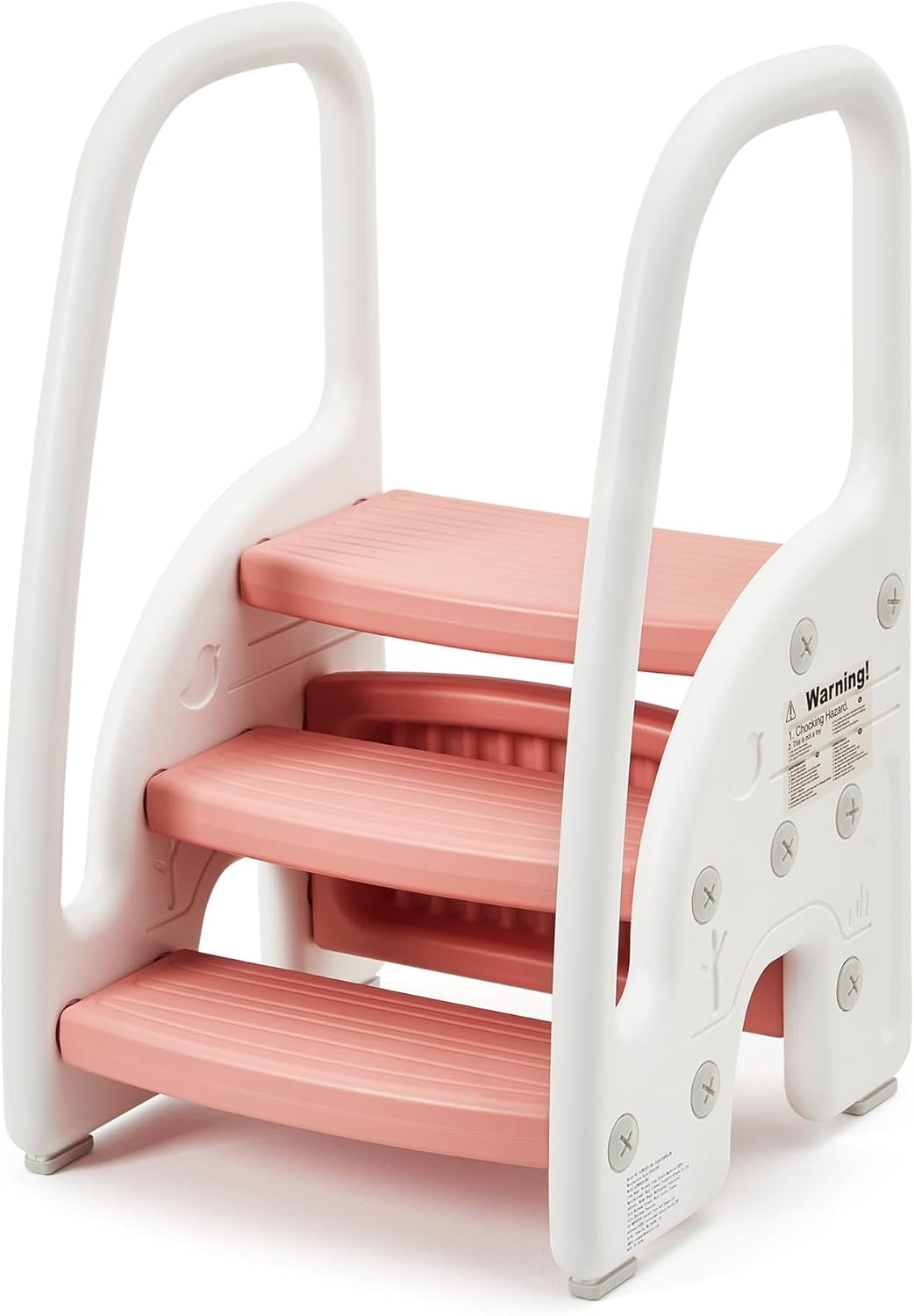 Toddler Step Stool for Bathroom Sink, Kids 3 Step Stool with Safety ...