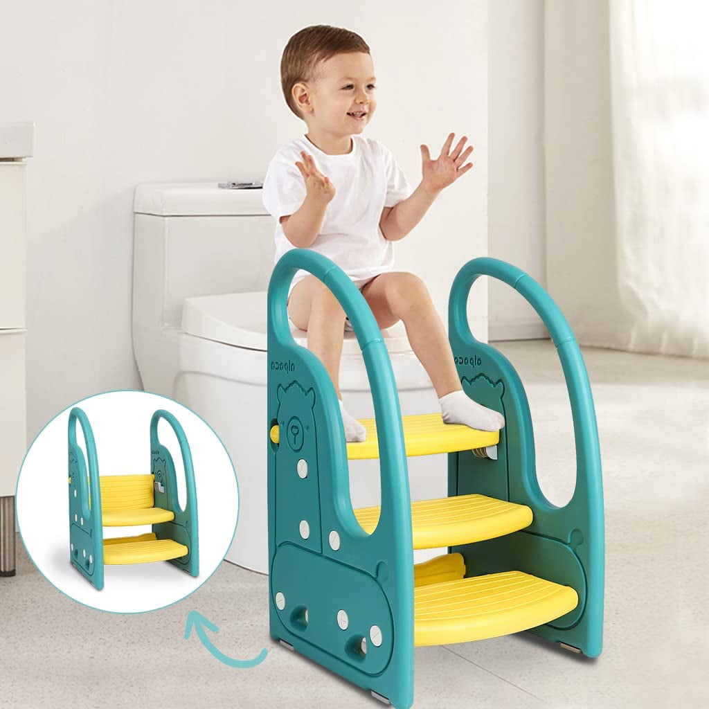 Toddler Step Stool Chair Kids 3 Step Standing Tower for Toddlers ...