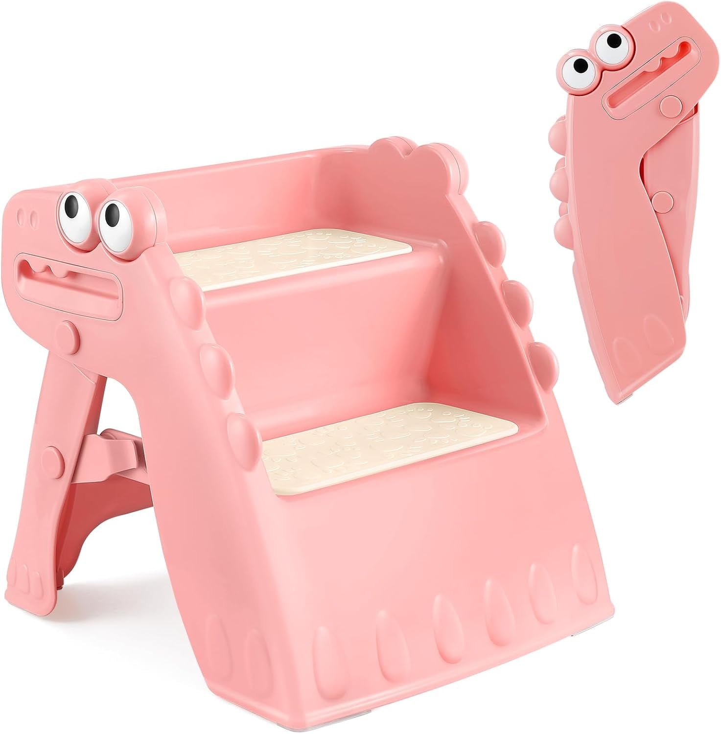Toddler Step Stool Foldable Kids Step Stool,Bathroom Stool for Toddlers ...