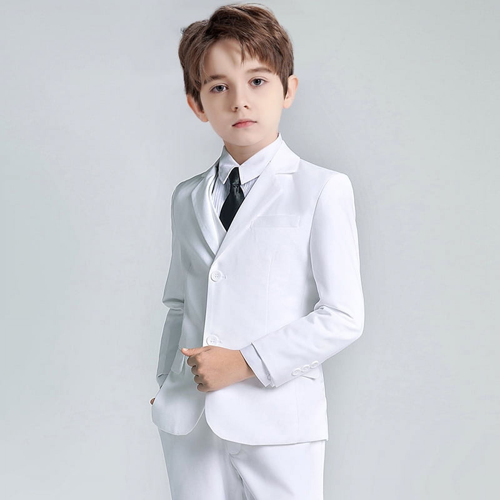 Toddler Suits for Boys Suit Boys' Ring Bearer Suits Whtie Kids Dressy ...