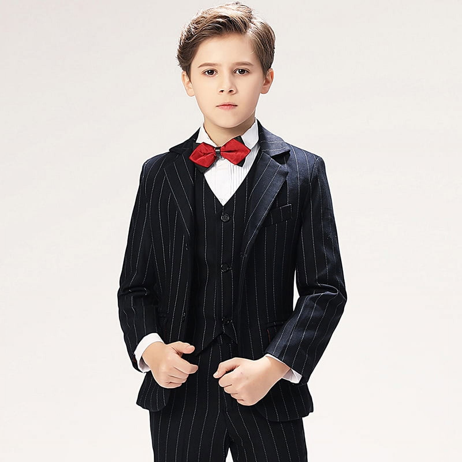 Toddler Suits for Boys Tuxedo Suit Boys' Ring Bearer Suits Black ...
