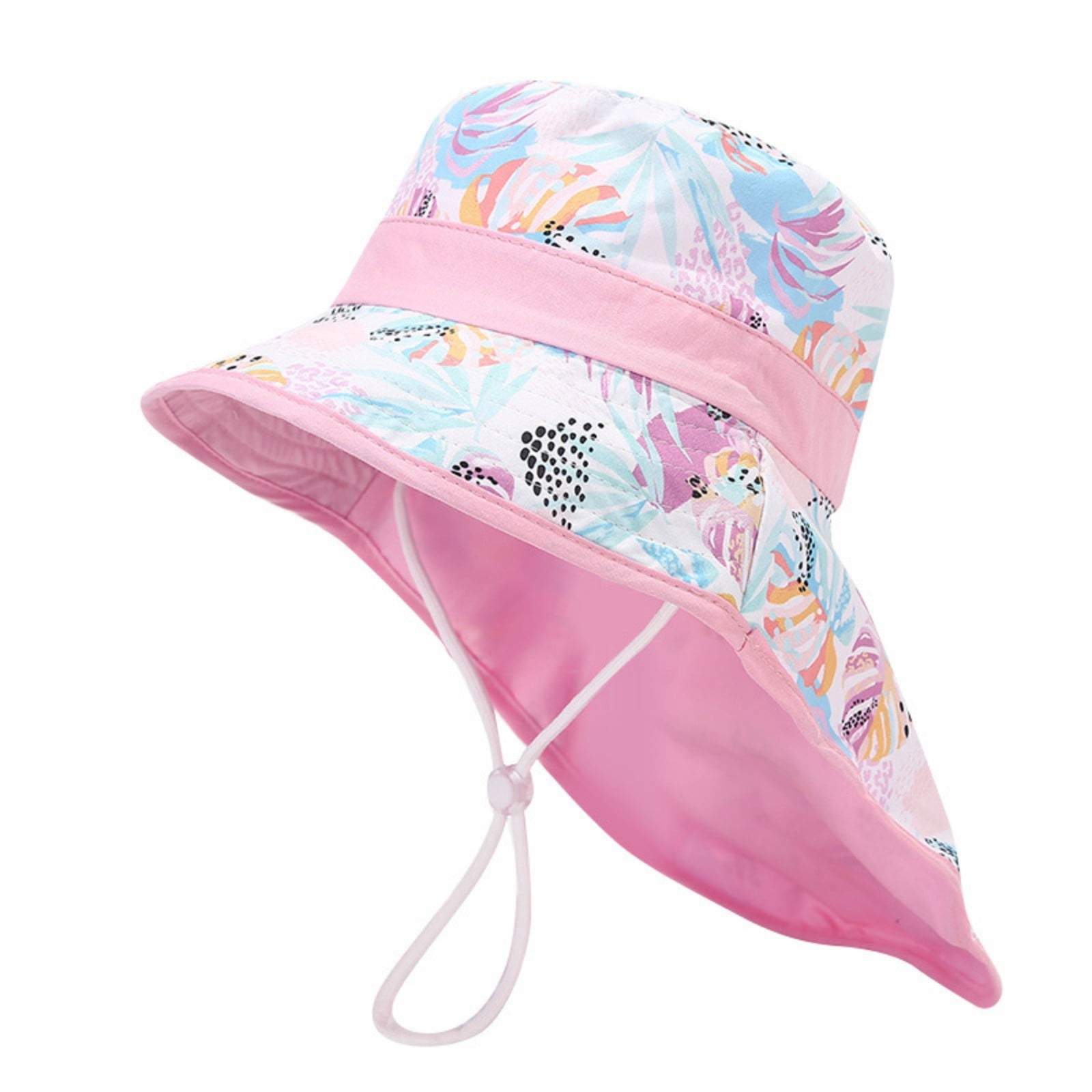 Toddler Sun Hat Pink1 Outdoor Kids Sun Hat with Neck Coverage UPF 50+ Protection QuickDry for ...