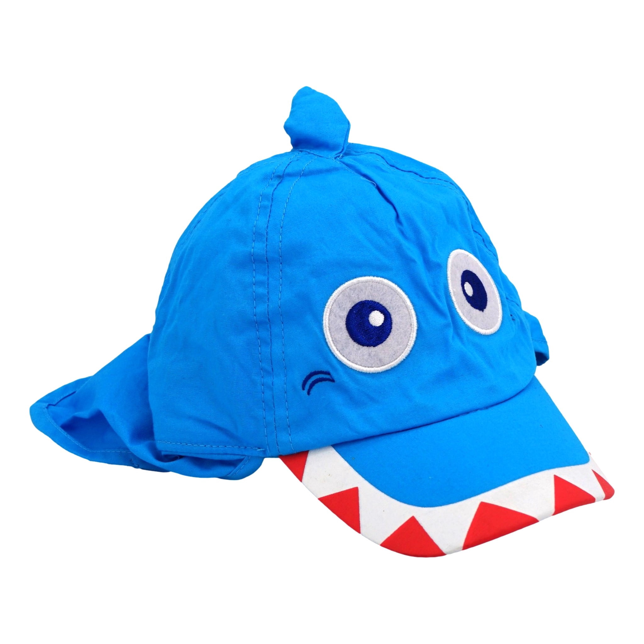 Toddler Sun Protection Hat (Shark) Summer Beach Cap With Neck Flap UPF ...