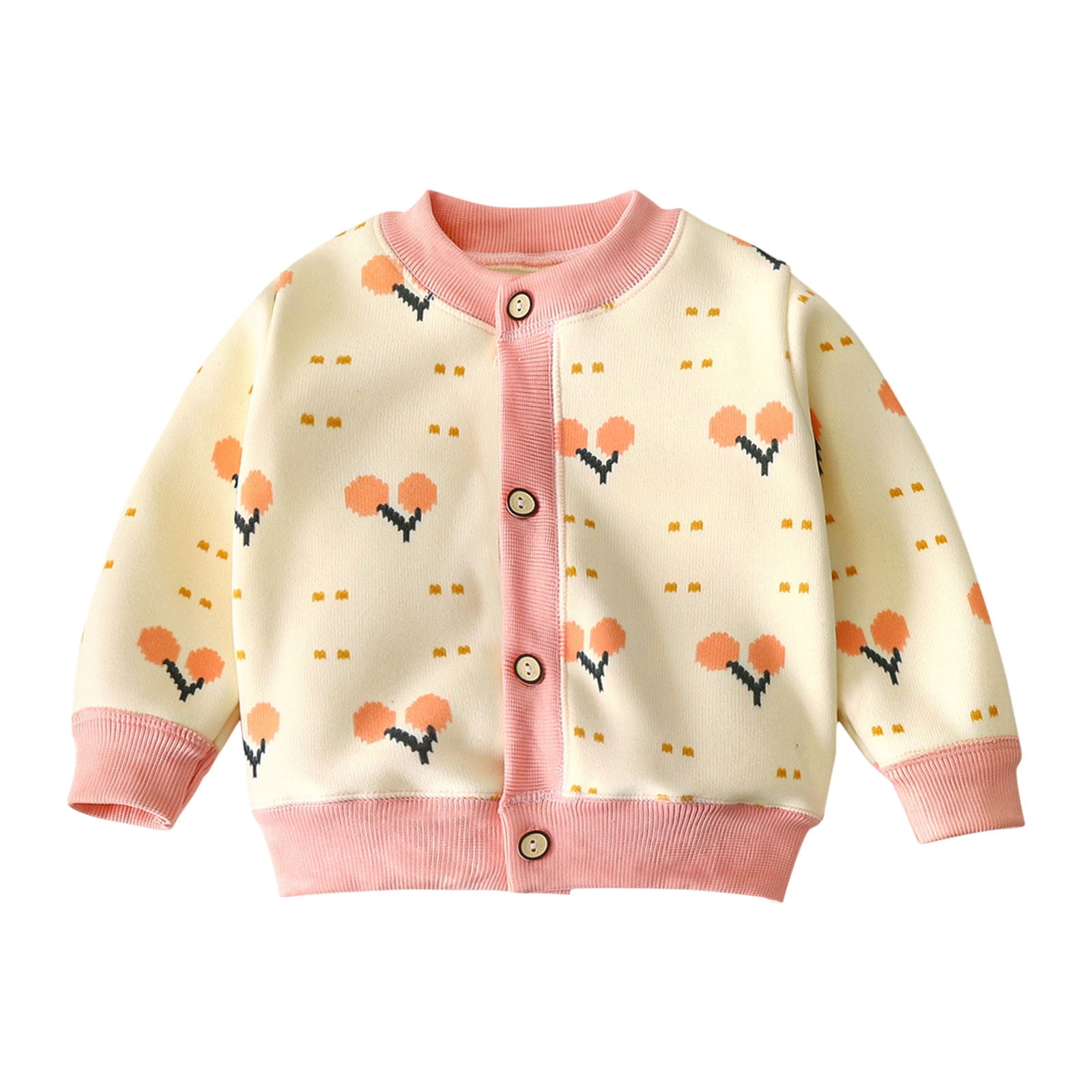 Toddler Sweaters Girls 5t Cute Button Up Long Sleeve Checkered Cardigan ...