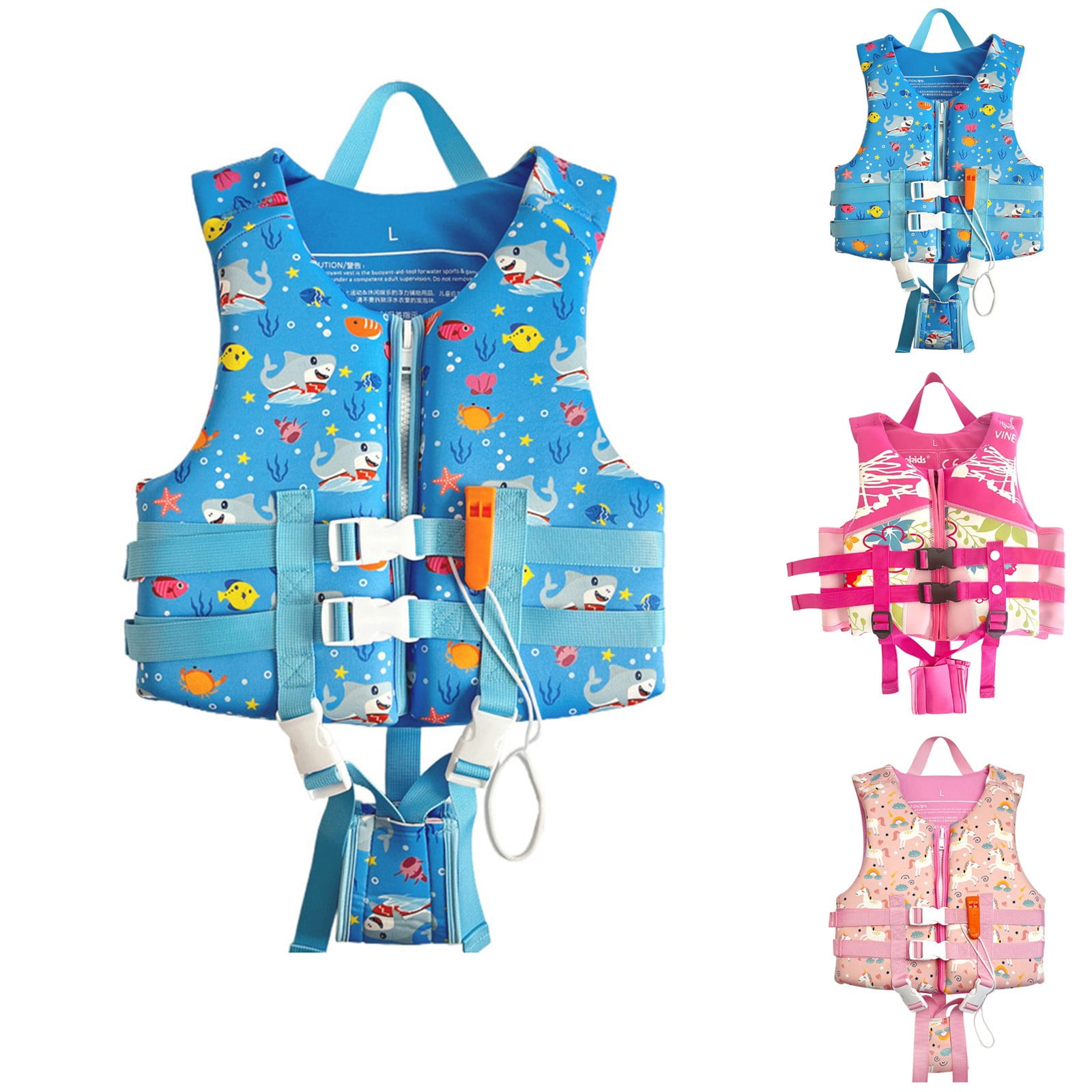 Toddler Swim Vest Kids Floaties Girls Swimwear Flotation Life Jacket ...