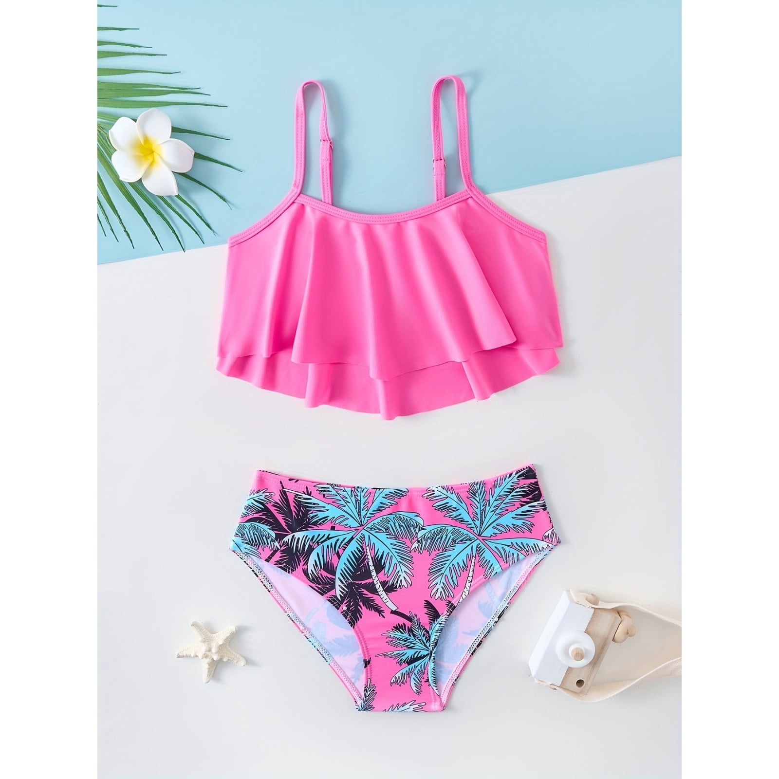 Toddler Swimsuit Toddler Kids Girls Quick Dry Stretchy Fabric Swimwear ...