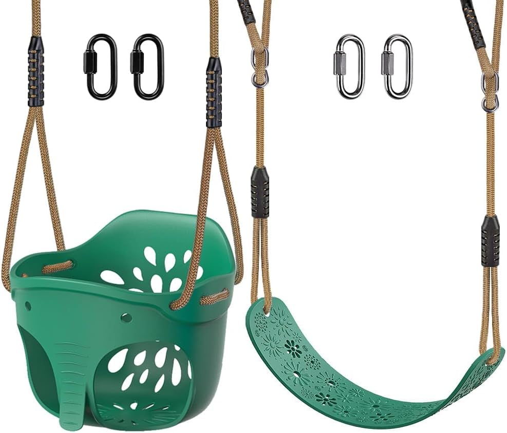 Toddler Swing Set Accessories High Back Full Bucket Swing Seats w ...