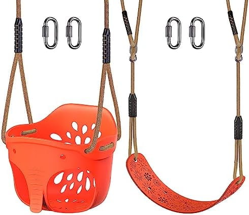 Toddler Swing Sets, High Back Full Bucket Swing and Heavy Duty Swing ...