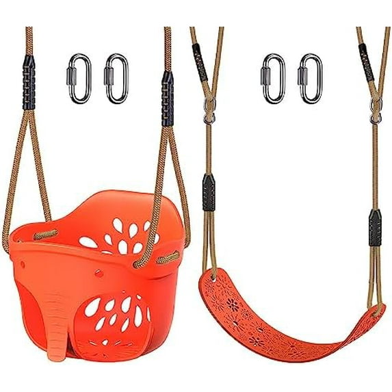 Toddler Swing Sets, High Back Full Bucket Swing and Heavy Duty Swing ...