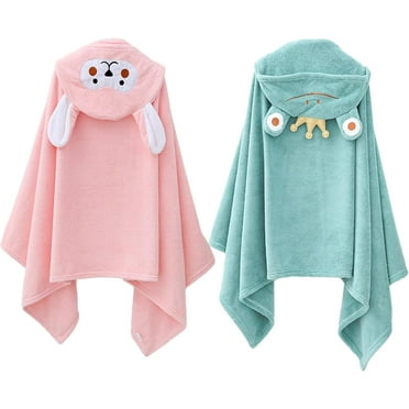 Hooded Baby Towels for Newborn 2 Pack 100% Muslin Cotton Baby Bath ...