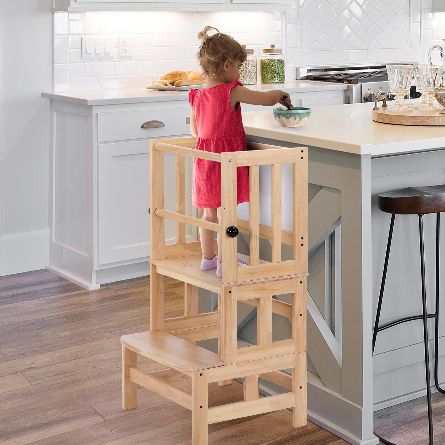Toddler Tower, Toddler Step Stool, 1.5-5 Years Old Toddler Kitchen ...
