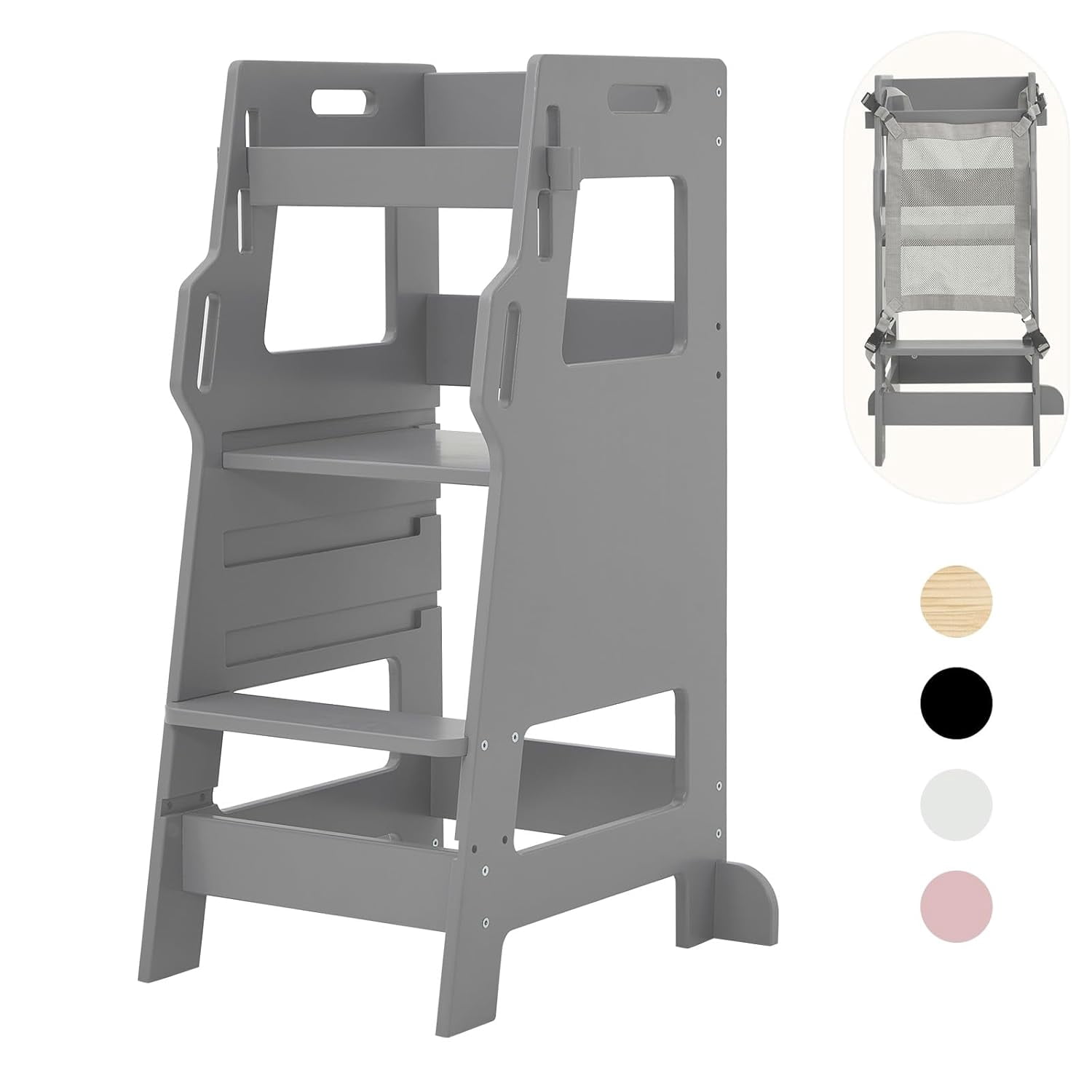 Toddler Tower with Safety Net, Kids Kitchen Step Approved - Walmart.com
