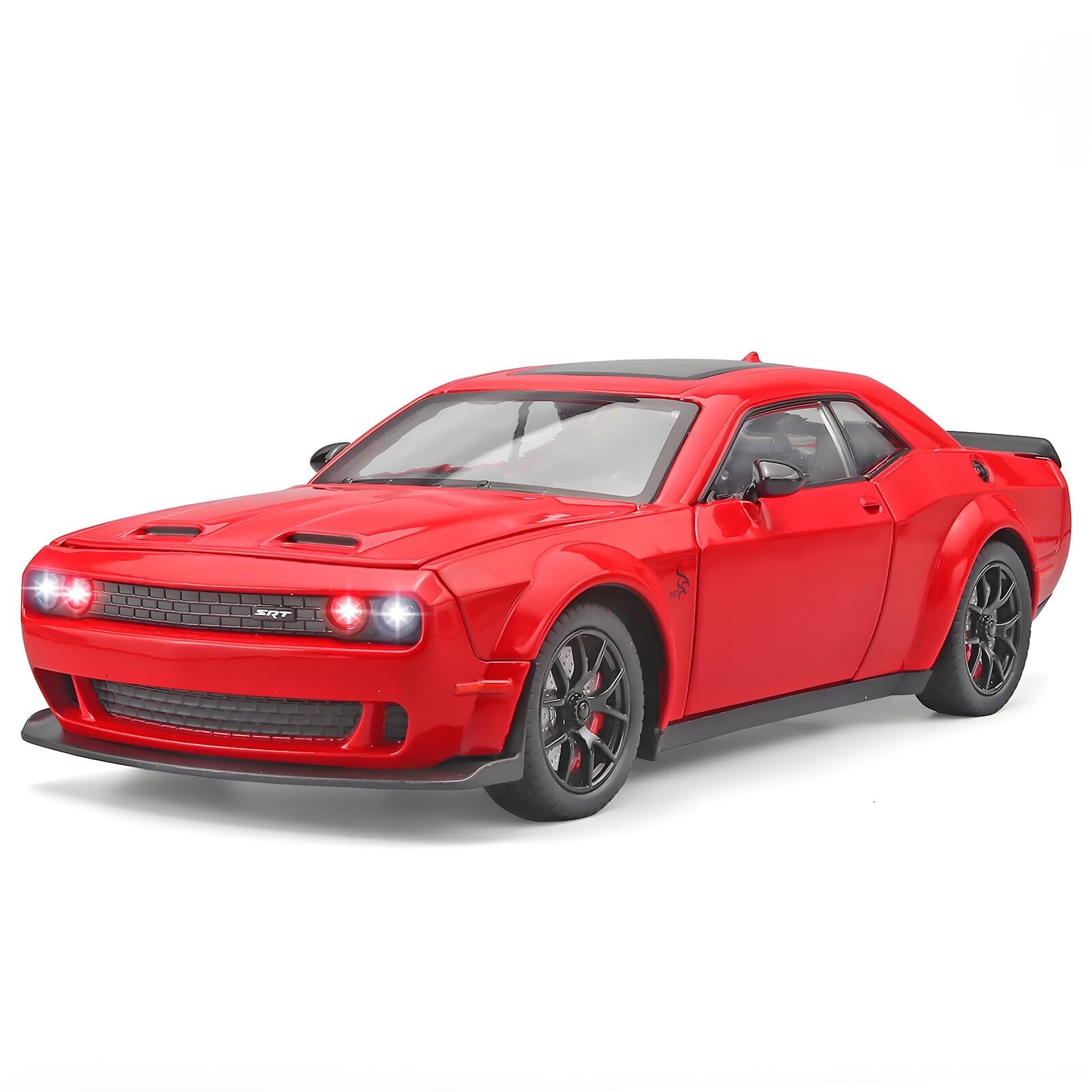 Toddler Toy Cars 1/24 Challenger Hellcat Die Cast Metal Toy Cars ...