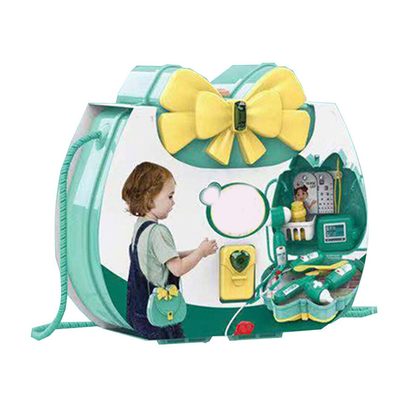 Kids Pretend Play Toys, Children's Play House Set Shoulder Bag Suitable ...