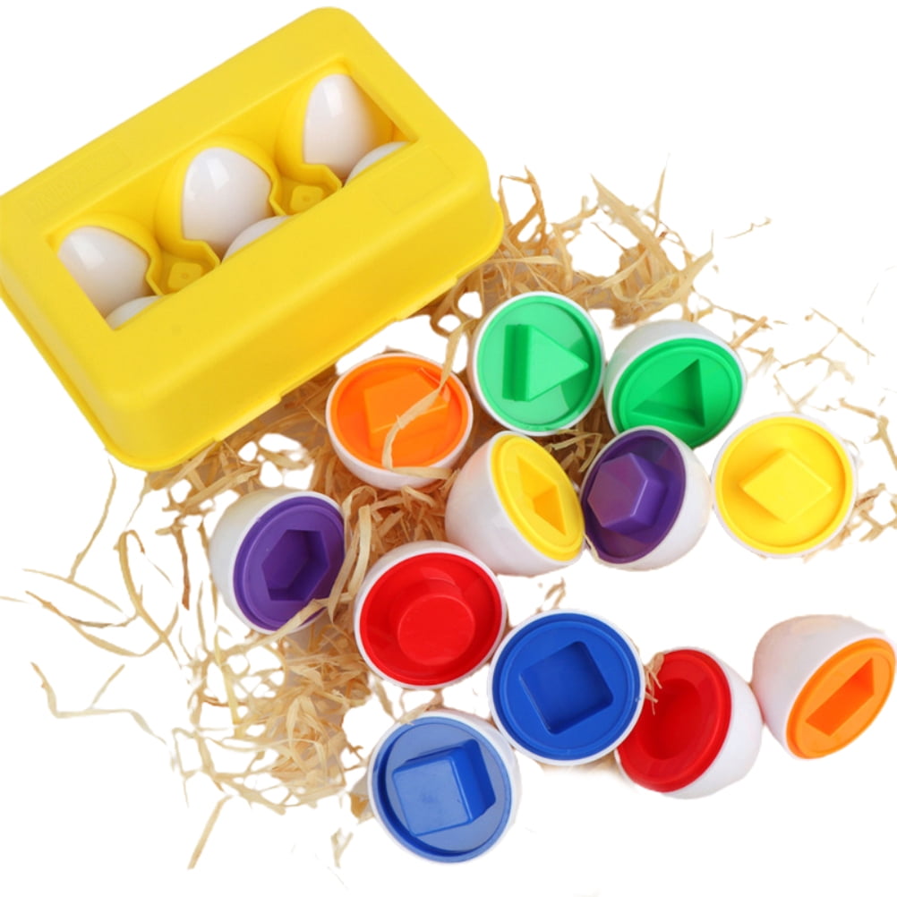 Toddler Toys - Color Matching Egg Set - Educational Color, Shapes And ...