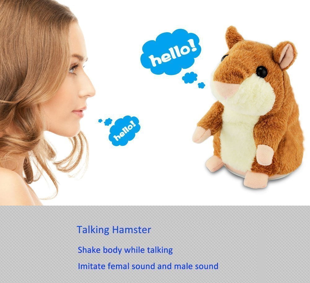 Toddler Toys Talking Hamster Repeats What You Say Educational Talking ...