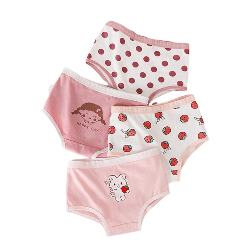 Toddler Undies Pack of 4 2-10 Years Little Girls' Cotton Underwear ...