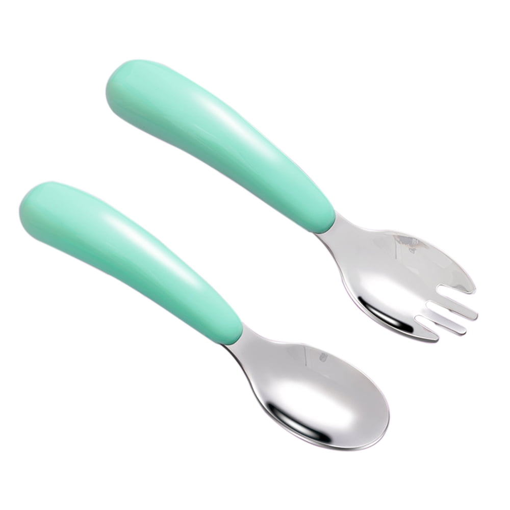 Toddler Utensils With Case, Kids Spoons And Forks Self-Feeding, Stainless Steel Baby Silverware ...