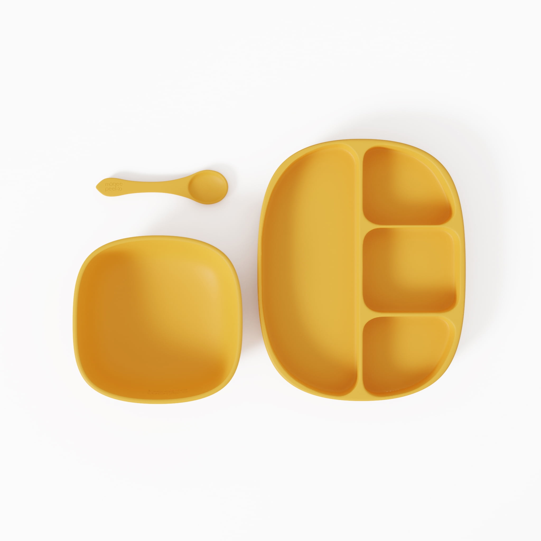 Toddler Weaning Set by Muqee Peeko in Yellow Color with Infant Tray ...