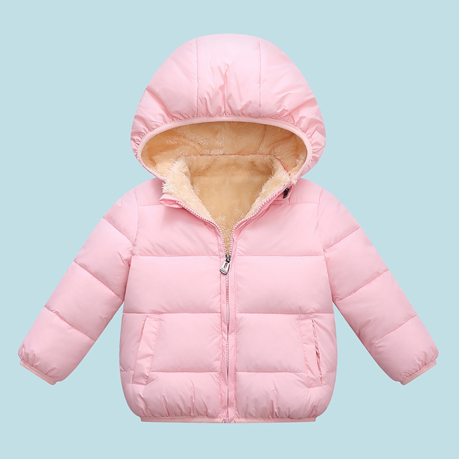 Toddler Winter Coat Little Boys Girls Puffer Coat Bear Ear Cute Jackets Lightweight Puffer ...