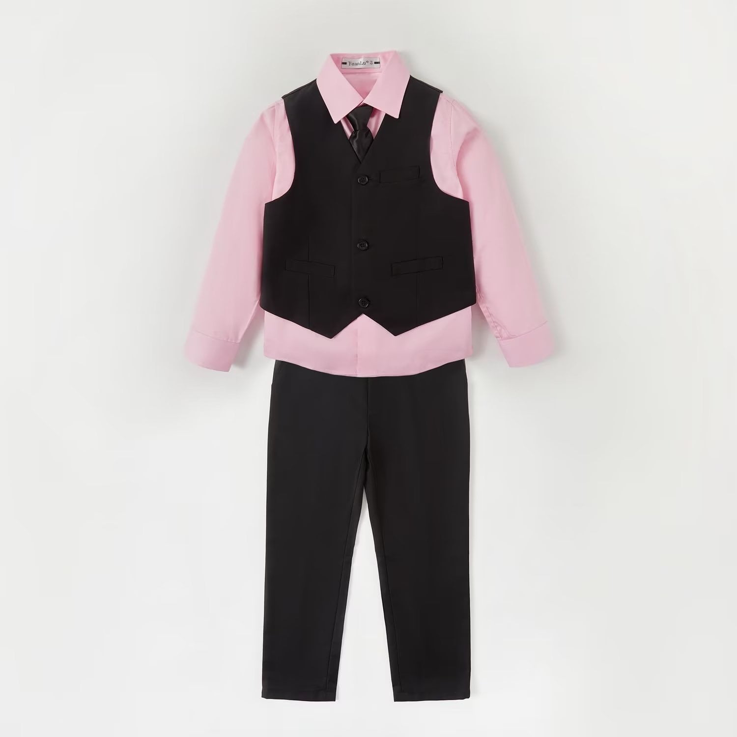 Toddler and Big Boy'sBoys 4-Piece Formal Suit Includes Vest, Pants ...