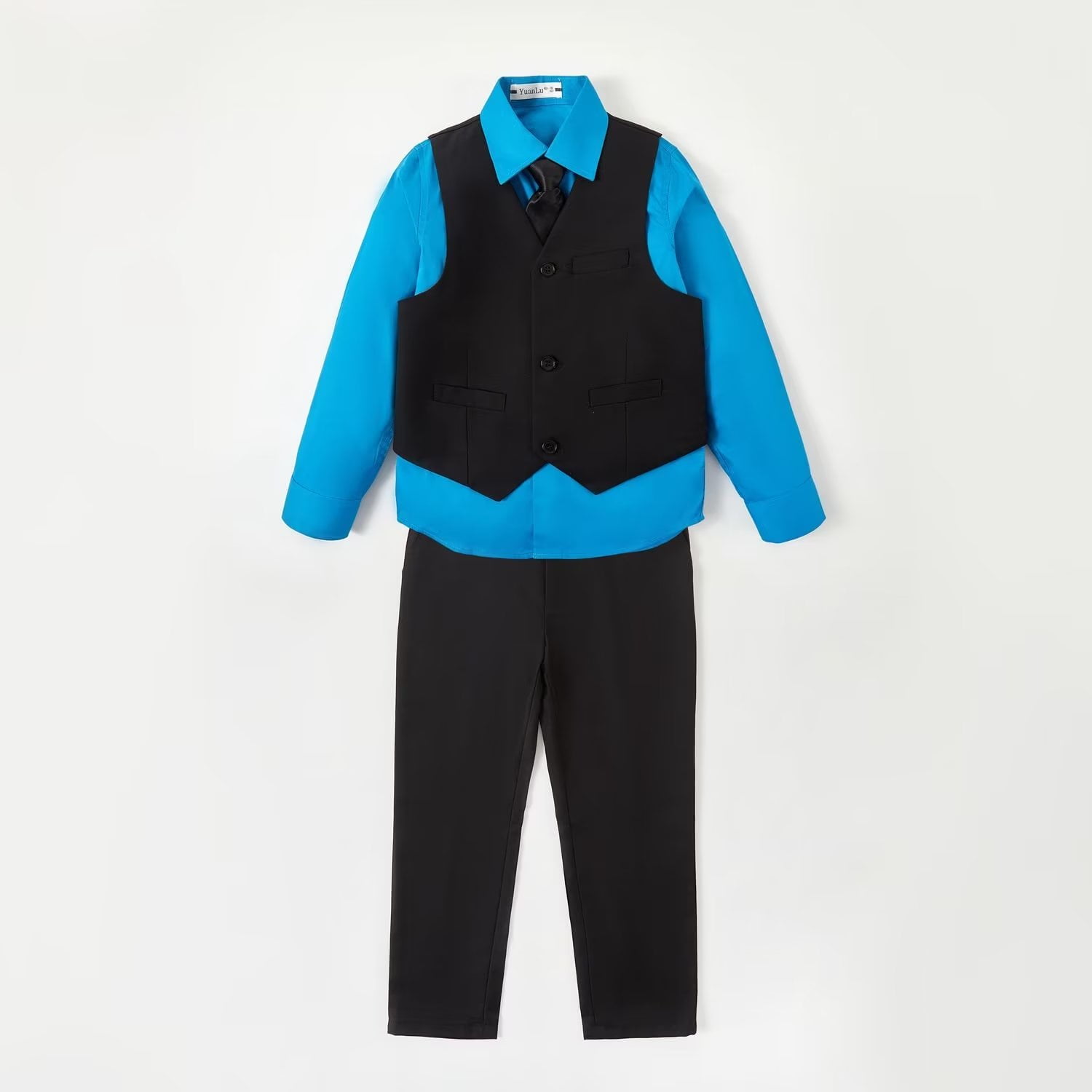 Toddler and Big Boy'sBoys 4-Piece Formal Suit Includes Vest, Pants ...