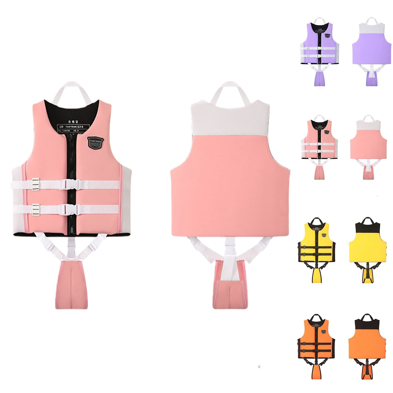Toddler and Little Girls Swimwear Sets High Buoyancy Swim Training Vest ...