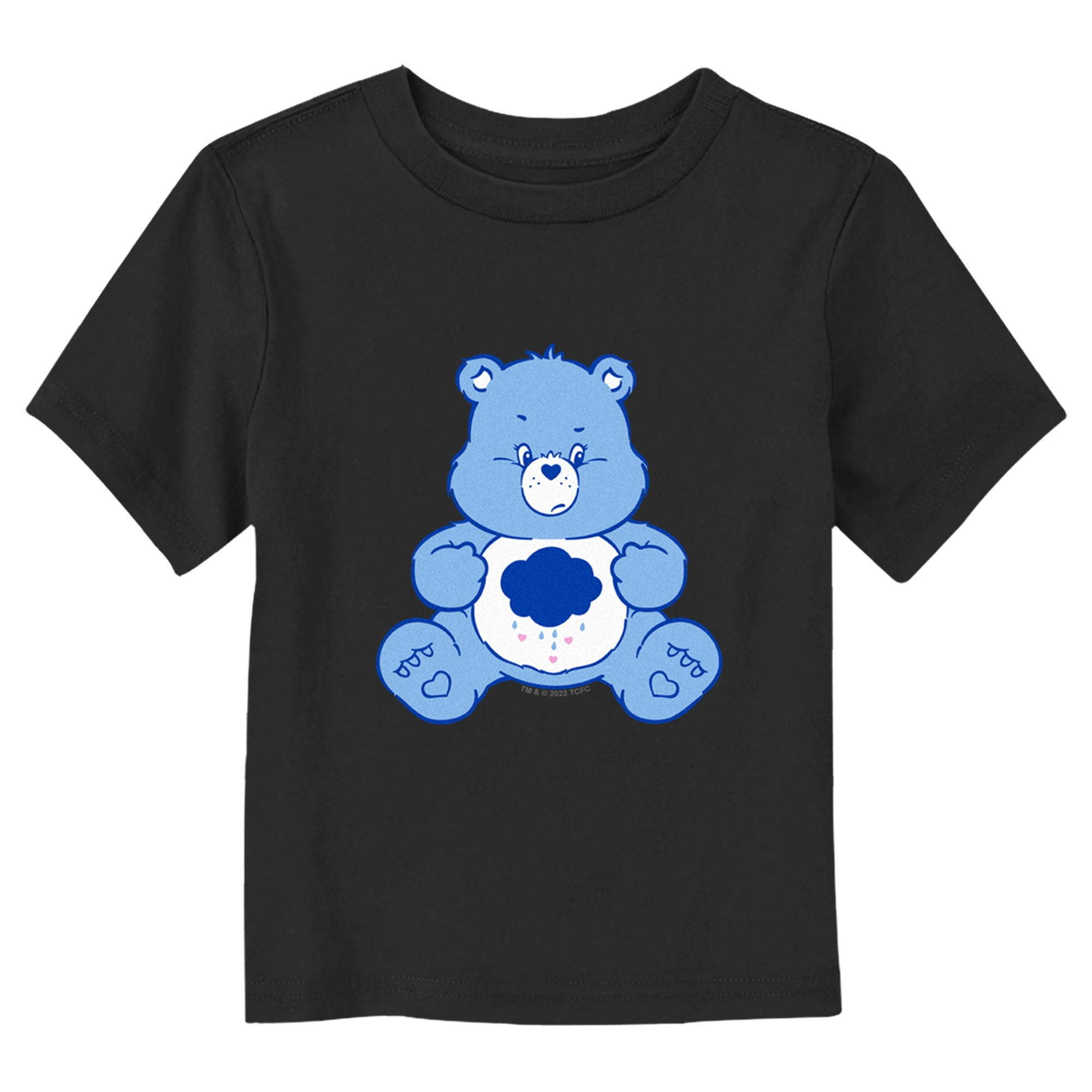 Toddler's Care Bears Grumpy Bear Rain Cloud Graphic Tee Black 5T ...