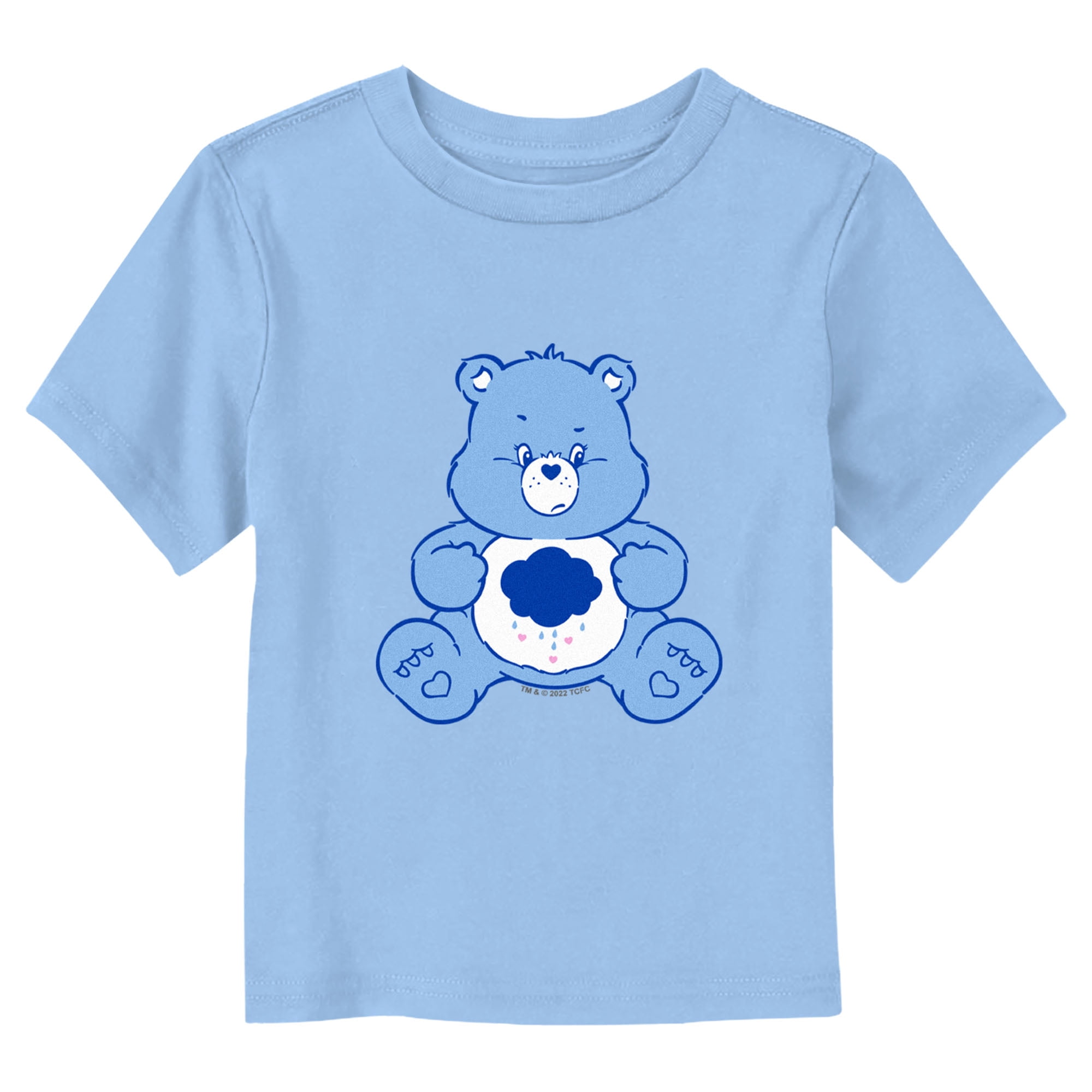 Toddler's Care Bears Grumpy Bear Rain Cloud Graphic Tee Light Blue 5T ...