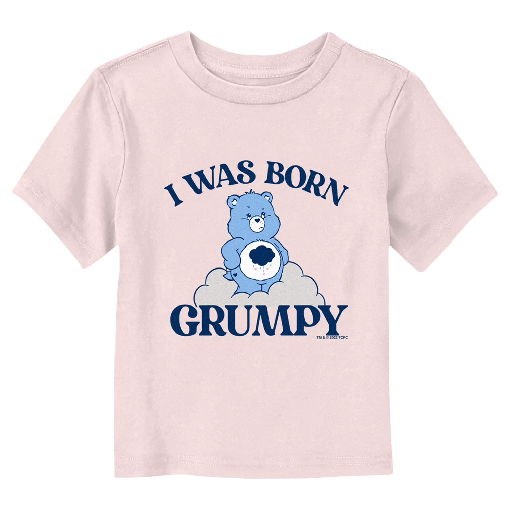Toddler's Care Bears I Was Born Grumpy Rain Cloud Graphic Tee Light ...
