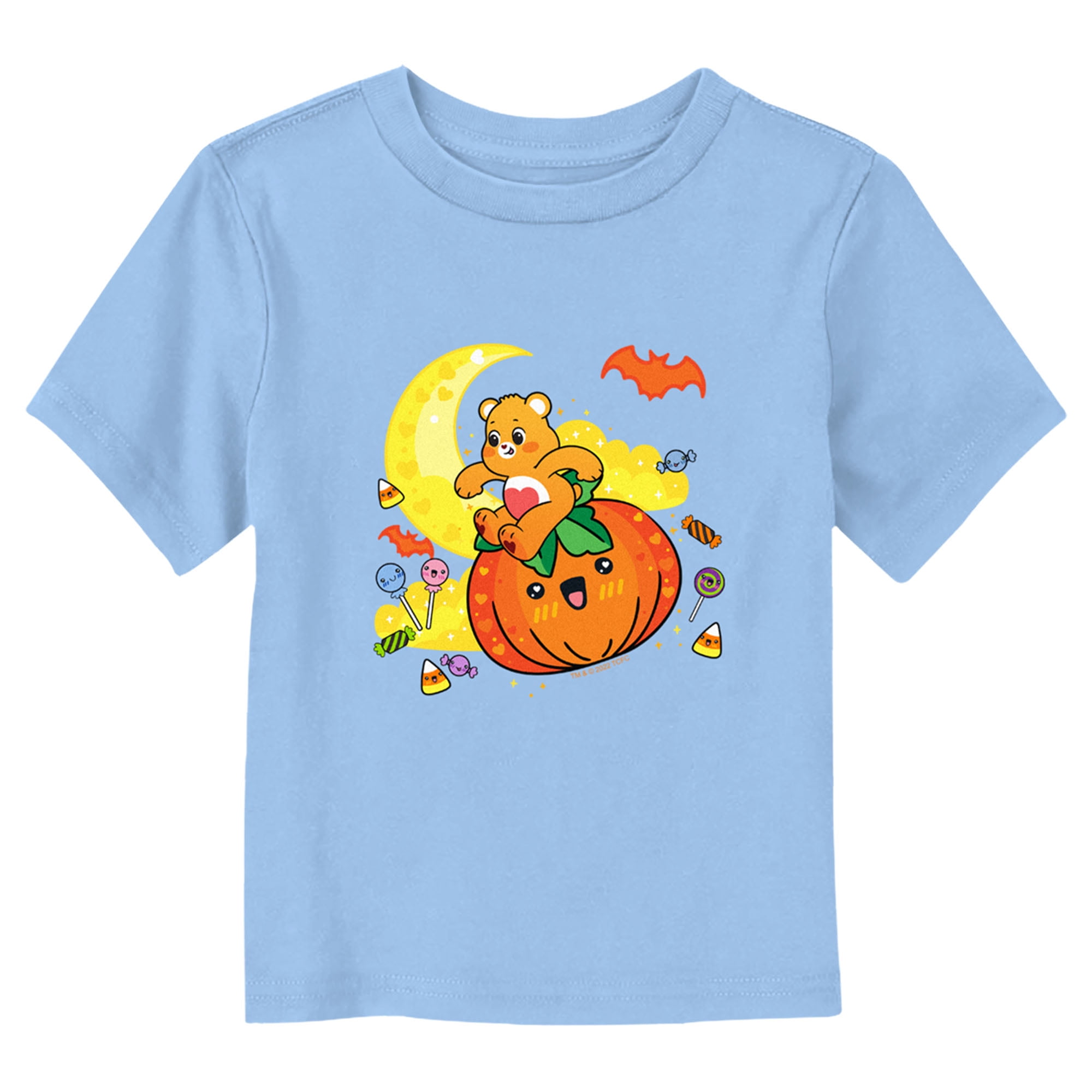 Toddler's Care Bears Tenderheart Bear Cute Halloween Graphic Tee Light Blue 2T - Walmart.com
