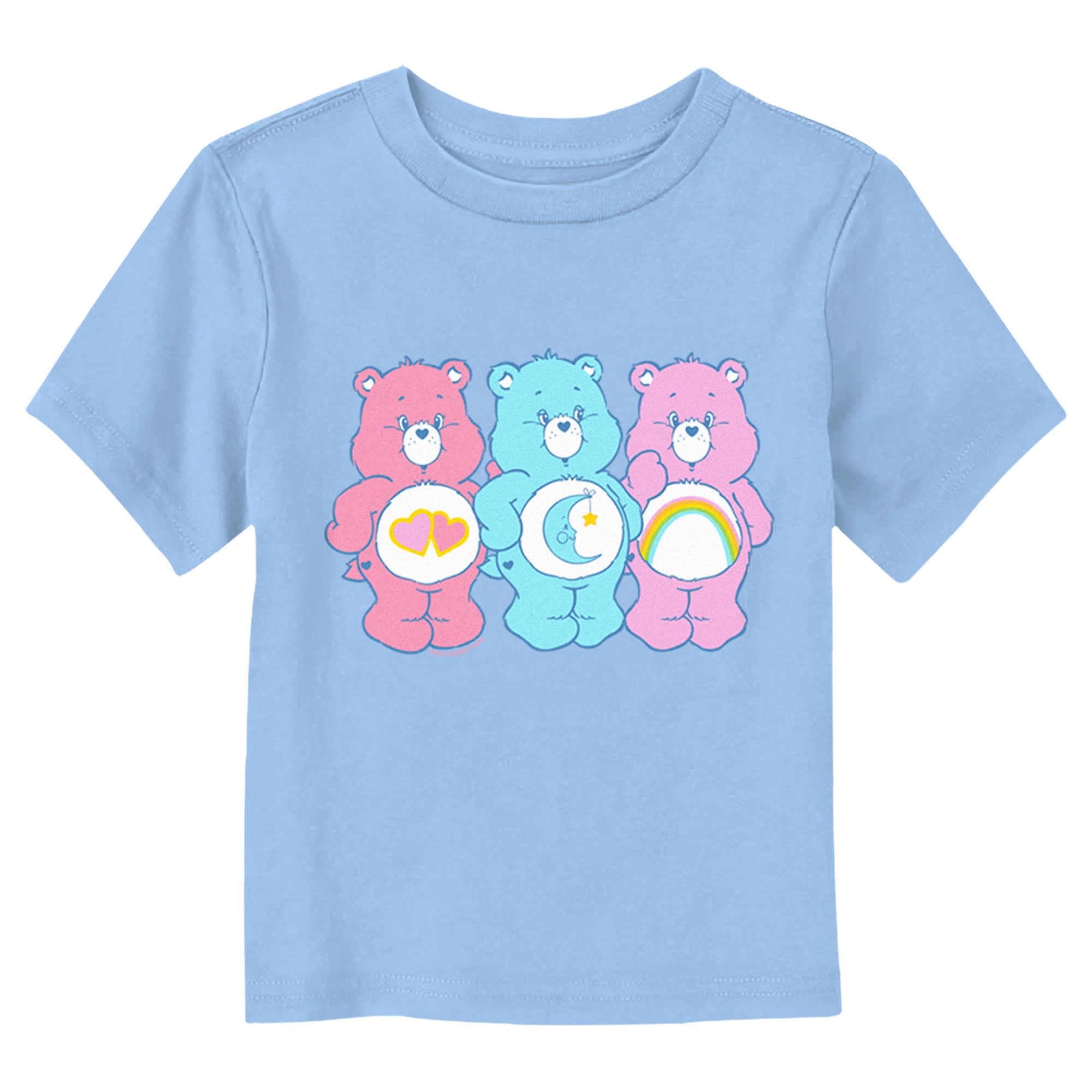 Toddler's Care Bears Trio Rainbow Graphic Tee Light Blue 4T - Walmart.com