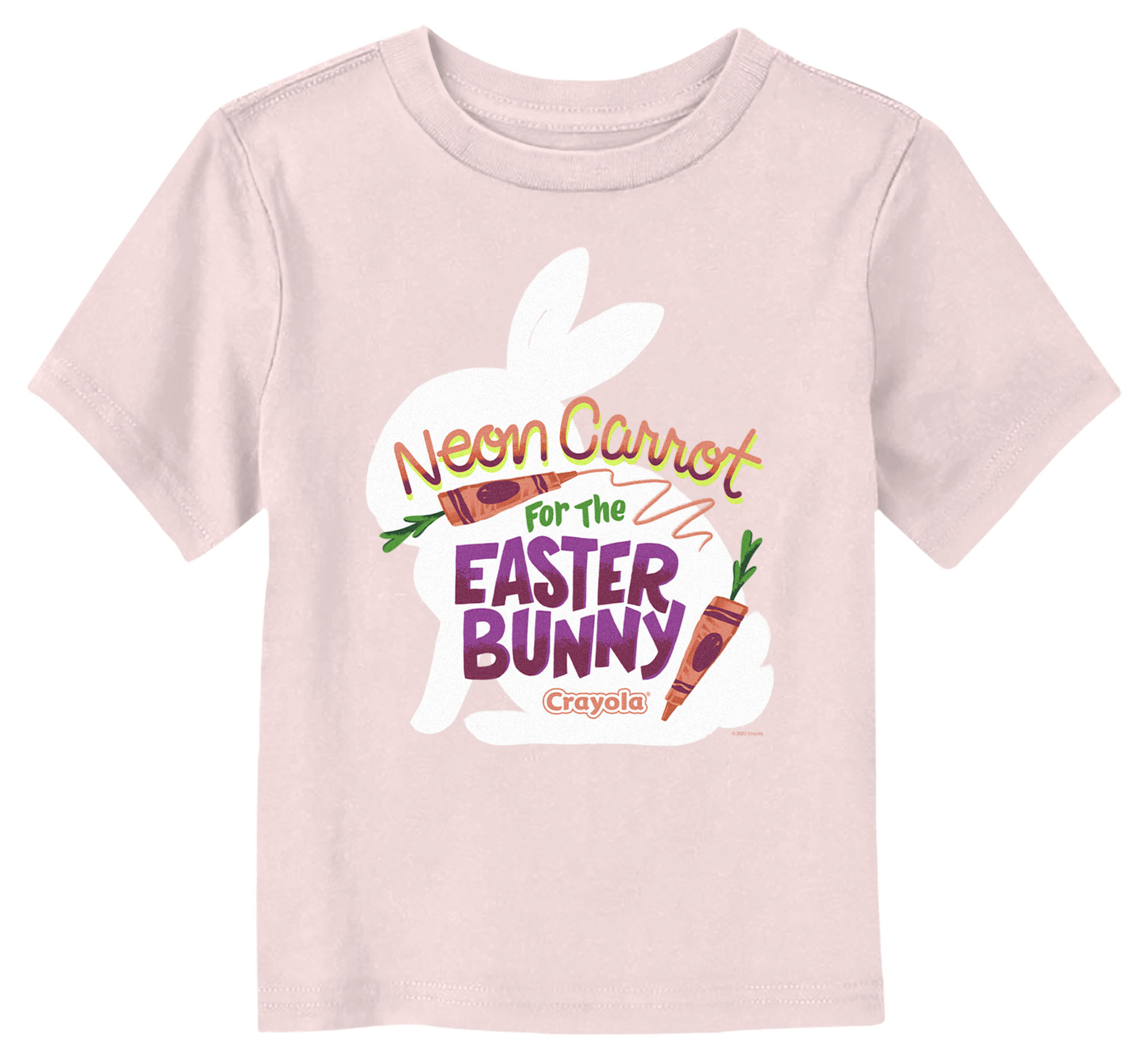 Toddler's Crayola Neon Carrot For The Easter Bunny Color Graphic Tee ...