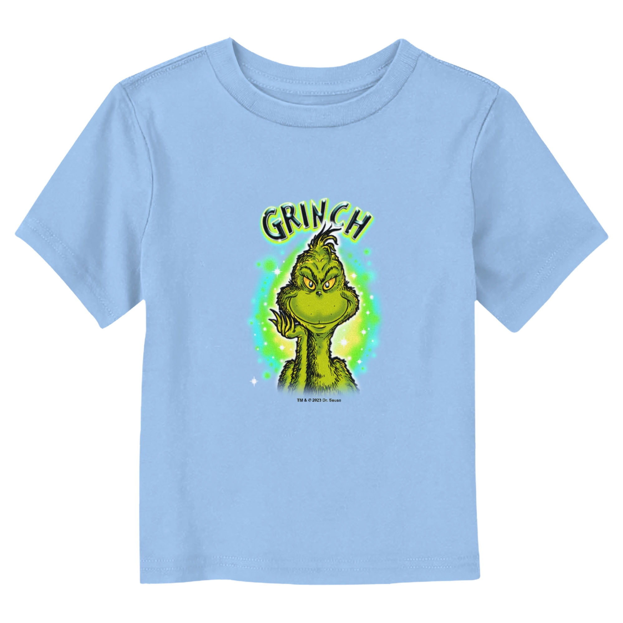 Toddler's Dr. Seuss Airbrushed Grinch Portrait Graphic T-Shirt ...