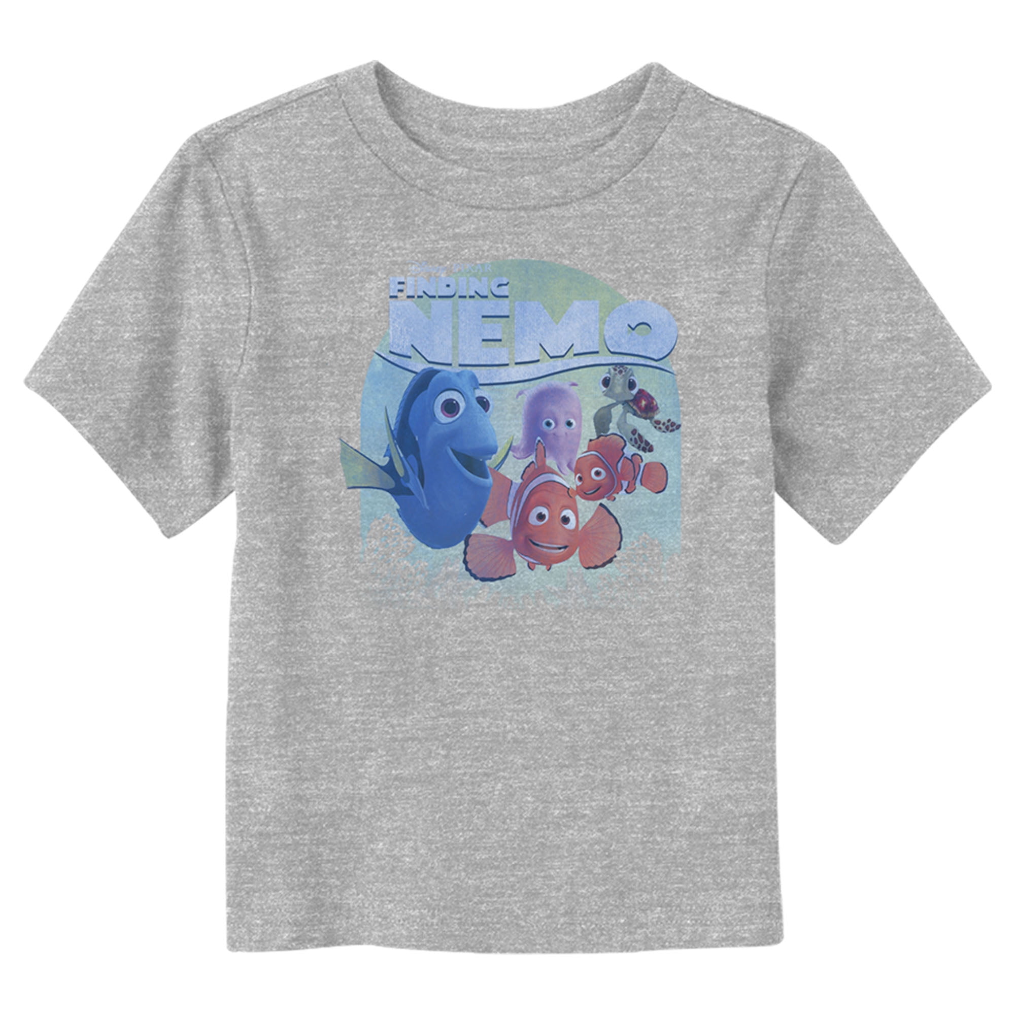 Toddler's Finding Nemo Group Picture Graphic Tee Athletic Heather 3T ...