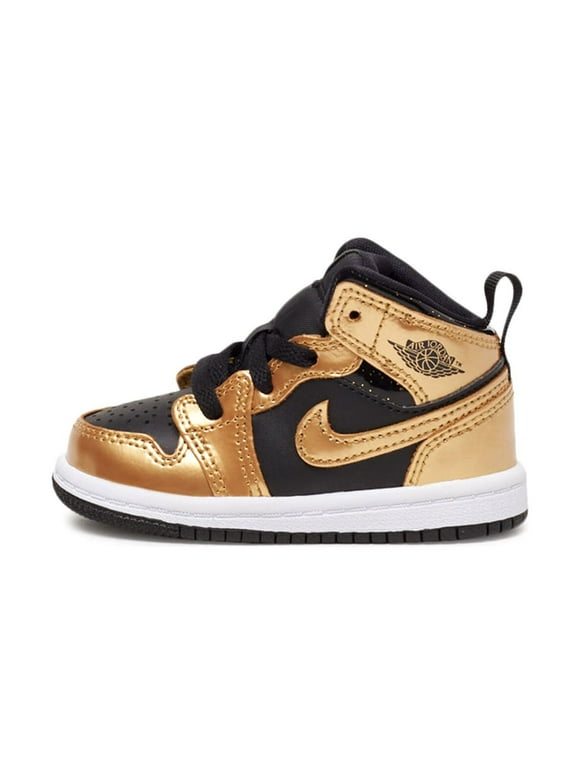 Jordan White Metallic Gold