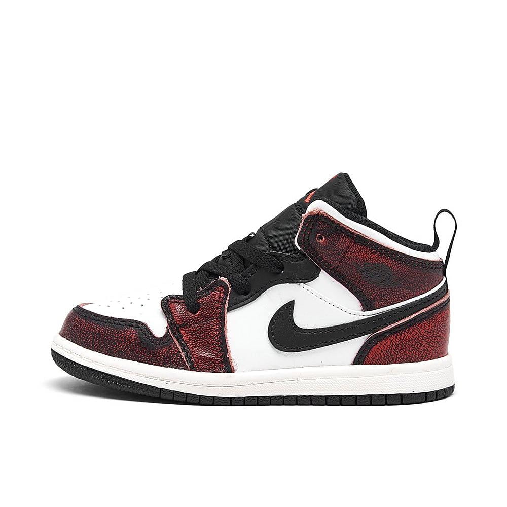 Toddler's Jordan 1 Mid SE "Wear-Away Chicago" Blk 23-Wht-Sl (FB0566 006) - 4 - Walmart.com