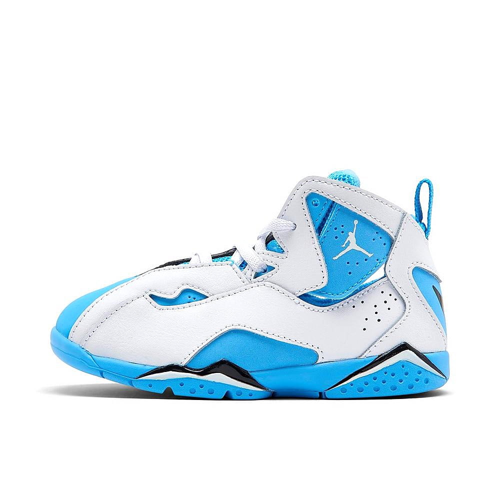 Toddler's Jordan True Flight White/University Blue-Black (343797 140 ...