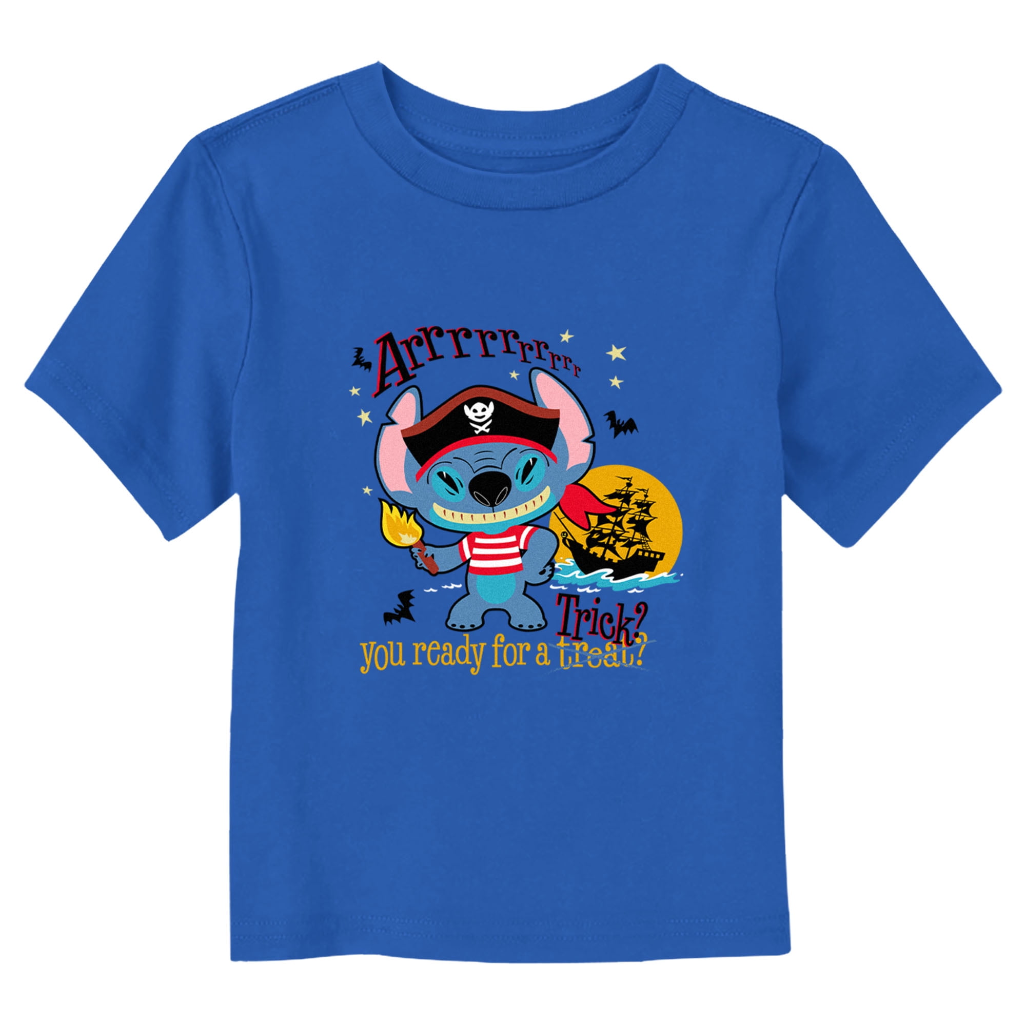 Toddler's Lilo & Stitch Halloween You Ready for a Trick? Graphic Tee ...