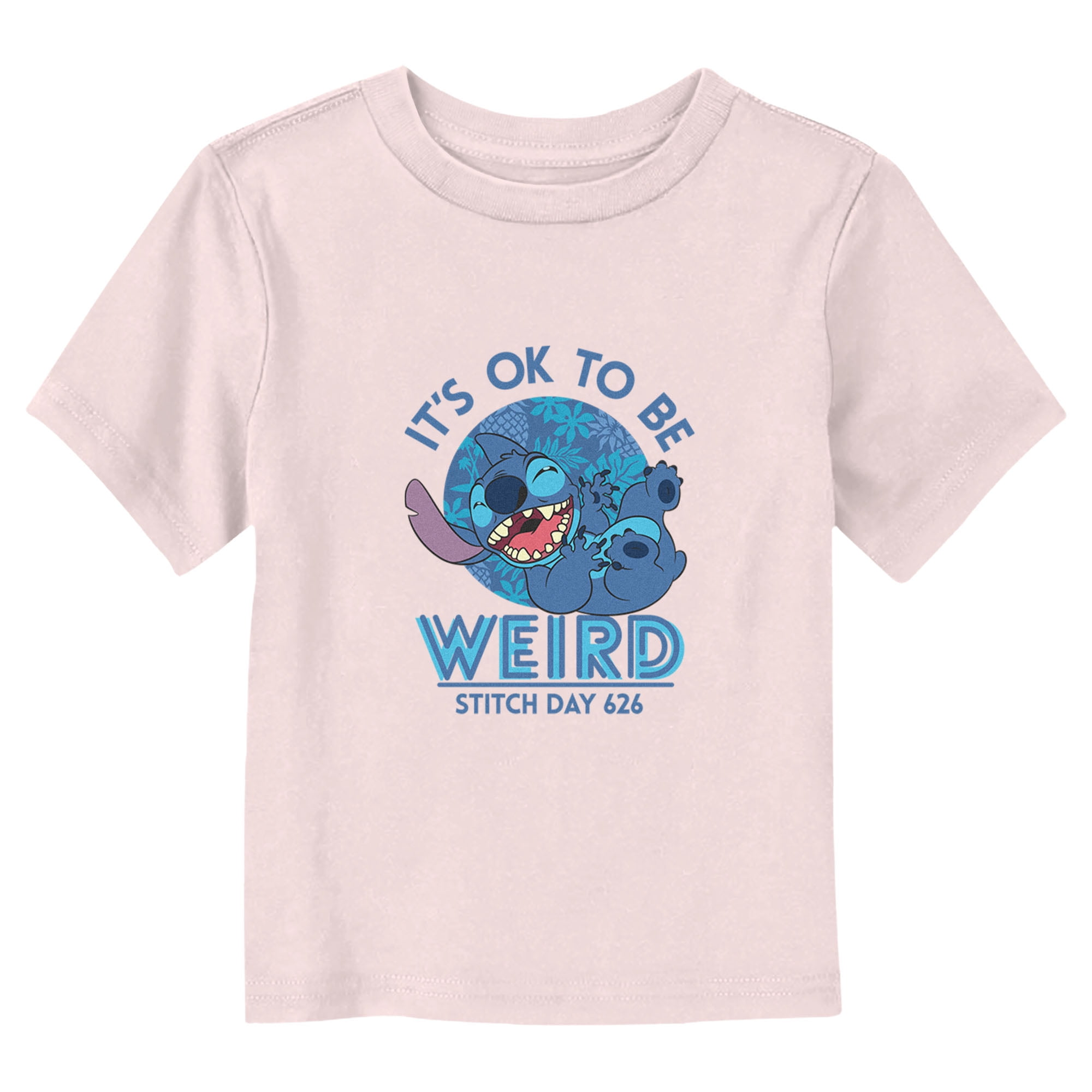 Toddler's Lilo & Stitch It’s Ok to Be Weird Motto Graphic Tee Light ...