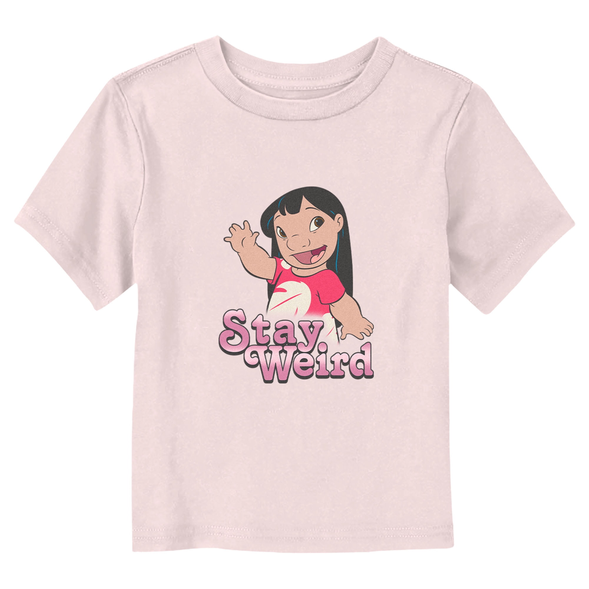 Toddler's Lilo & Stitch Stay Weird Lilo Graphic Tee Light Pink 5T ...