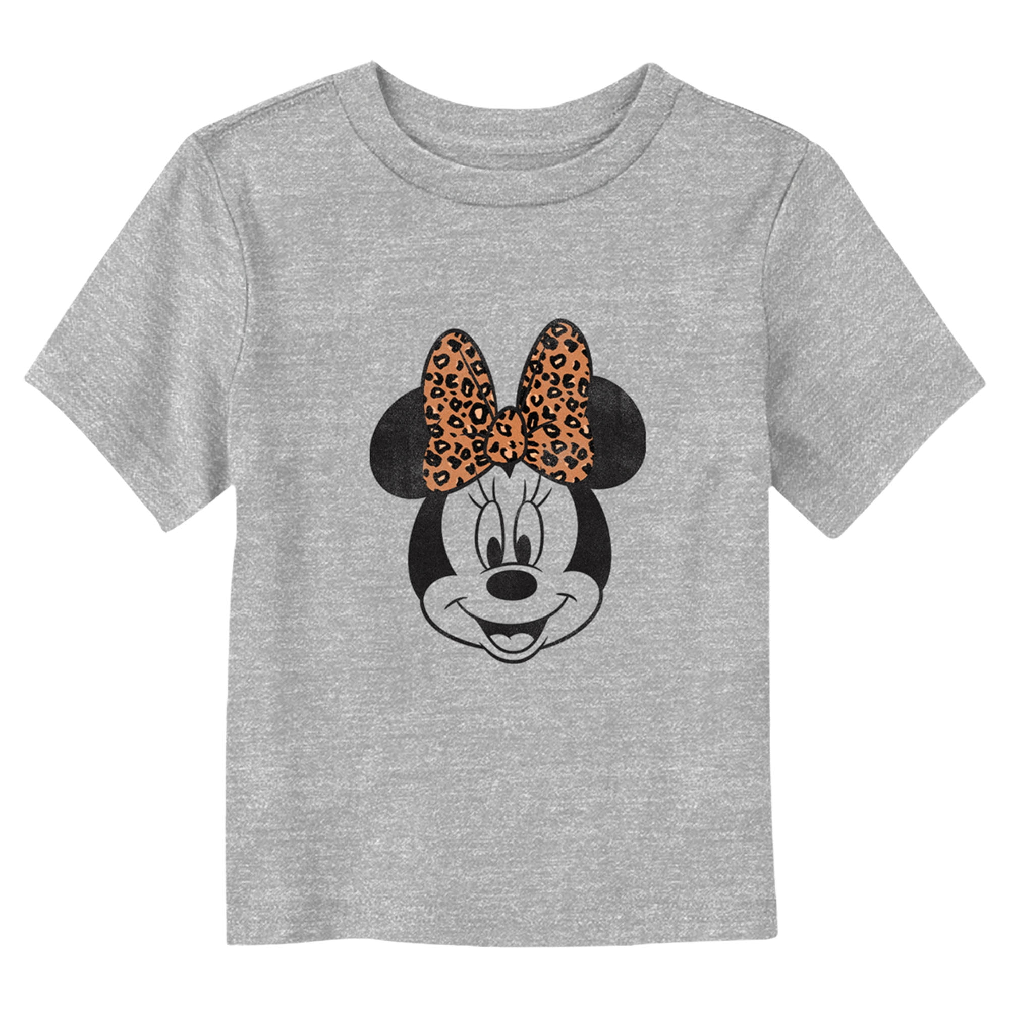 Toddler's Mickey & Friends Distressed Minnie Mouse With Cheetah Print ...