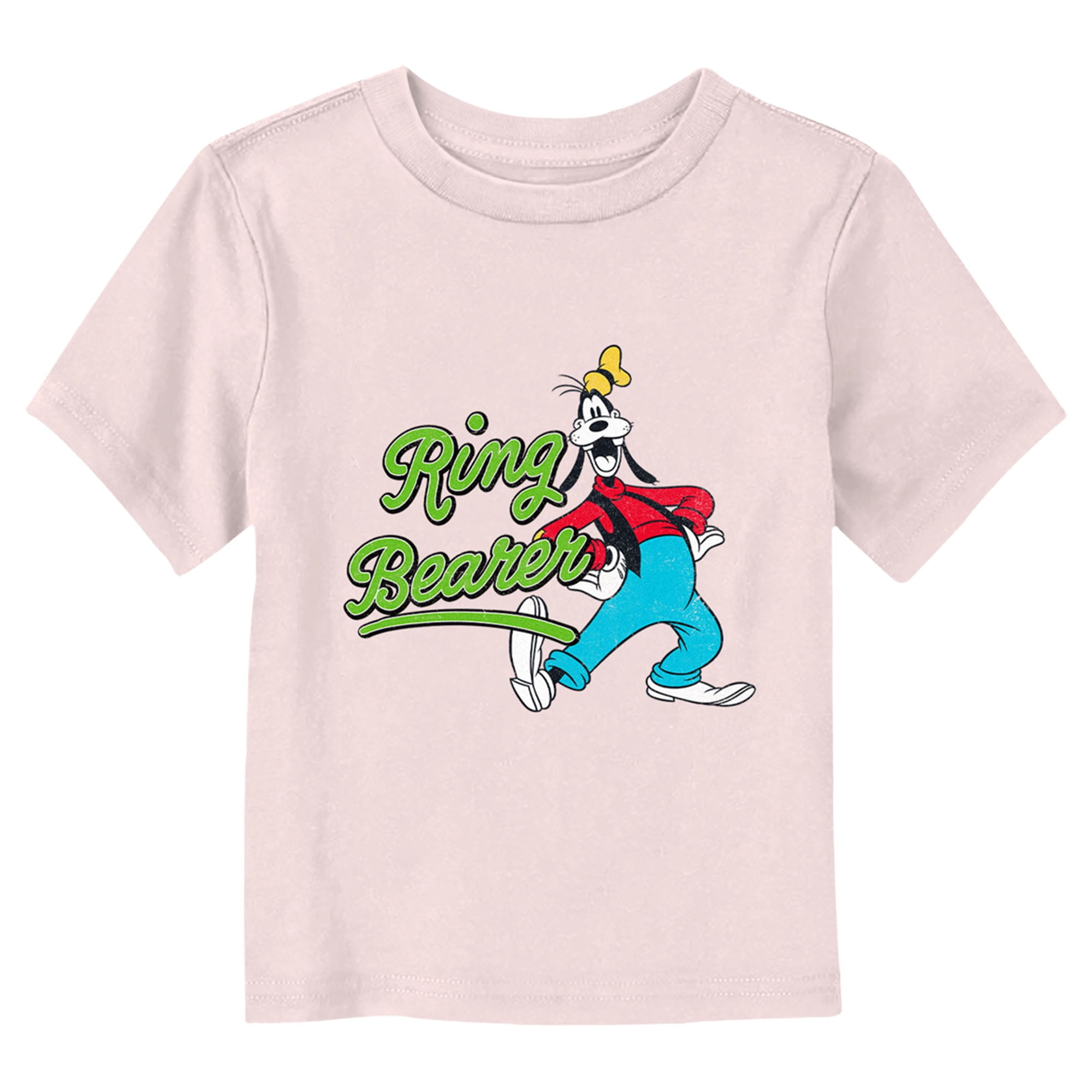 Toddler's Mickey & Friends Goofy Ring Bearer Graphic Tee Light Pink 2T ...